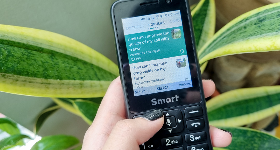 KaiOS smart feature phones come with their own app store with KaiOS ...